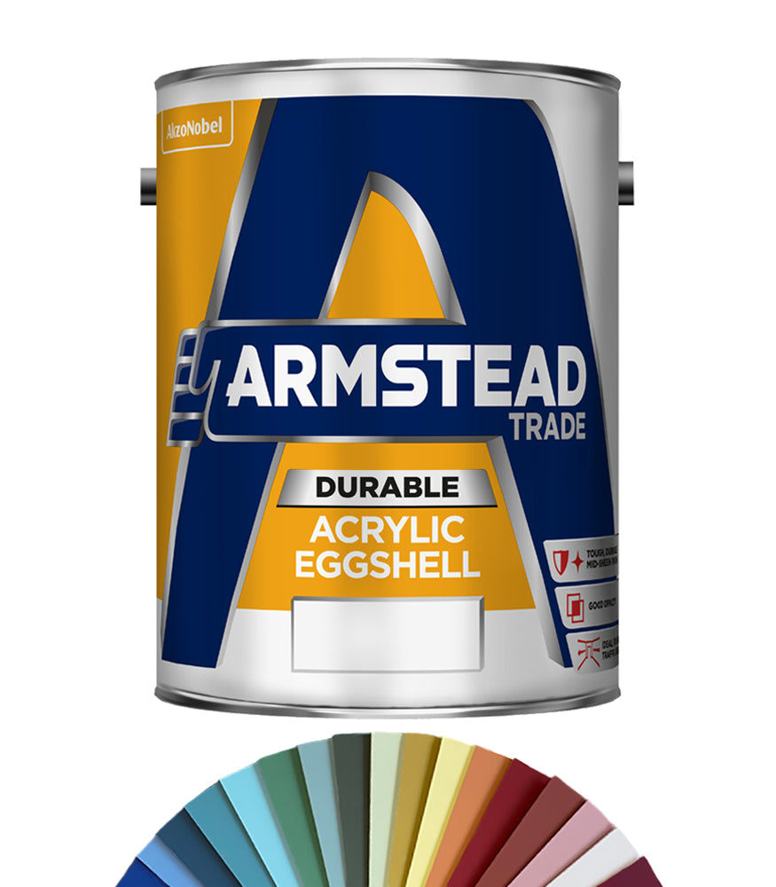 Armstead Trade Durable Acrylic Eggshell 5L - Tinted Colour Match – Next ...