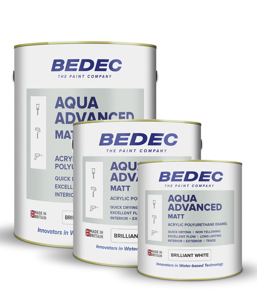 Bedec Aqua Advanced Paint Matt - Brilliant White – Next Day Paint