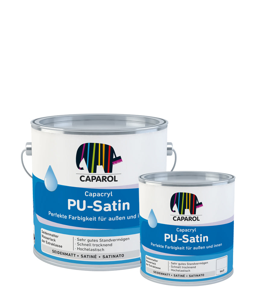 Caparol Capacryl PU Satin Paint - White – Next Day Paint