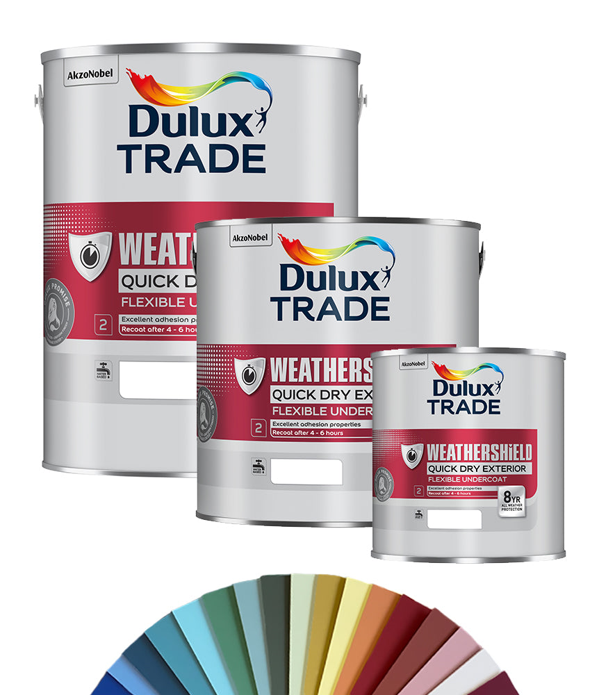 Dulux Trade Weathershield Quick Dry Exterior Flexible Undercoat - Tint ...