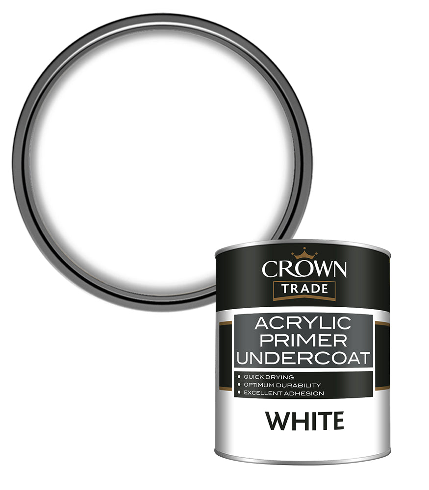Crown Trade Acrylic Primer Undercoat - White – Next Day Paint