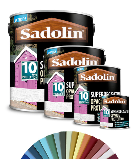 Sadolin Superdec Satin Opaque Wood Protection - Tinted Colour Match ...