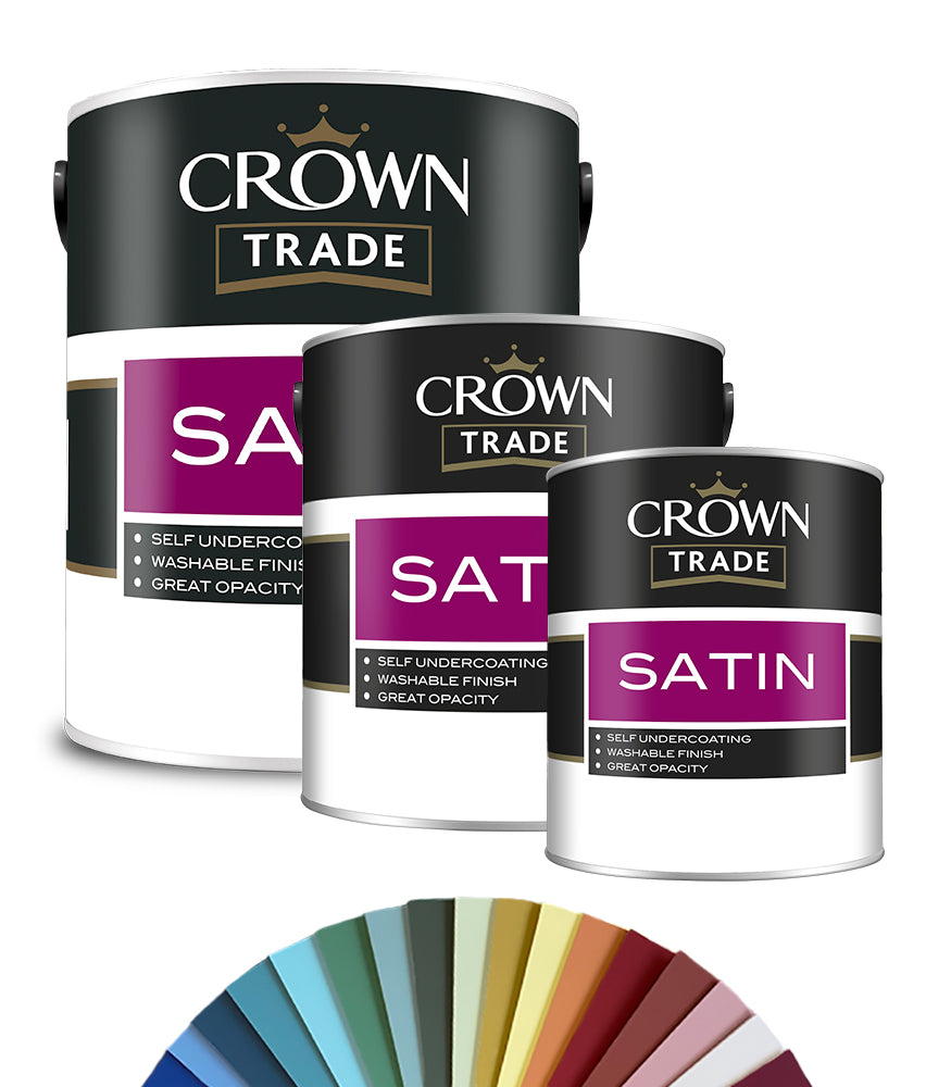 Crown Trade Satin Paint - Tinted Colour Match – Next Day Paint