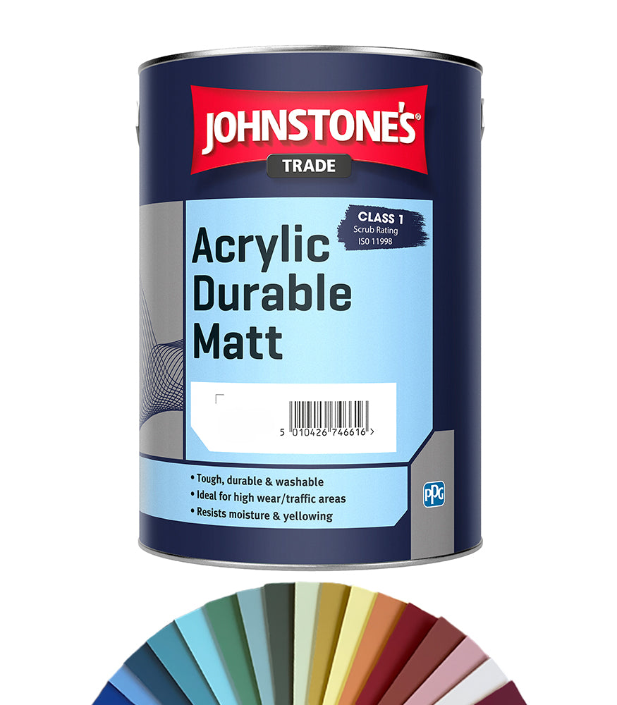 Johnstone's Trade Acrylic Durable Matt Paint - Tinted Colour Match ...