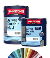 Johnstone's Trade Acrylic Durable Matt Paint - Tinted Colour Match ...