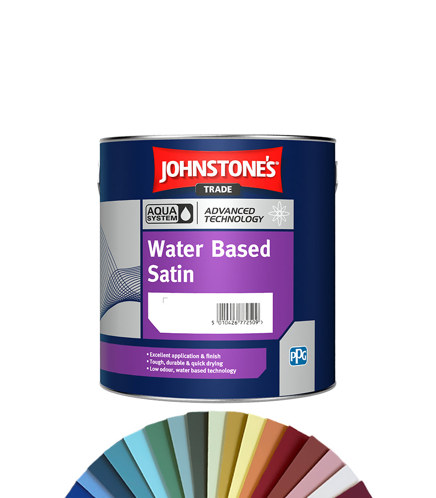Johnstone's Trade Aqua Water Based Satin Paint - Tinted Colour Match ...