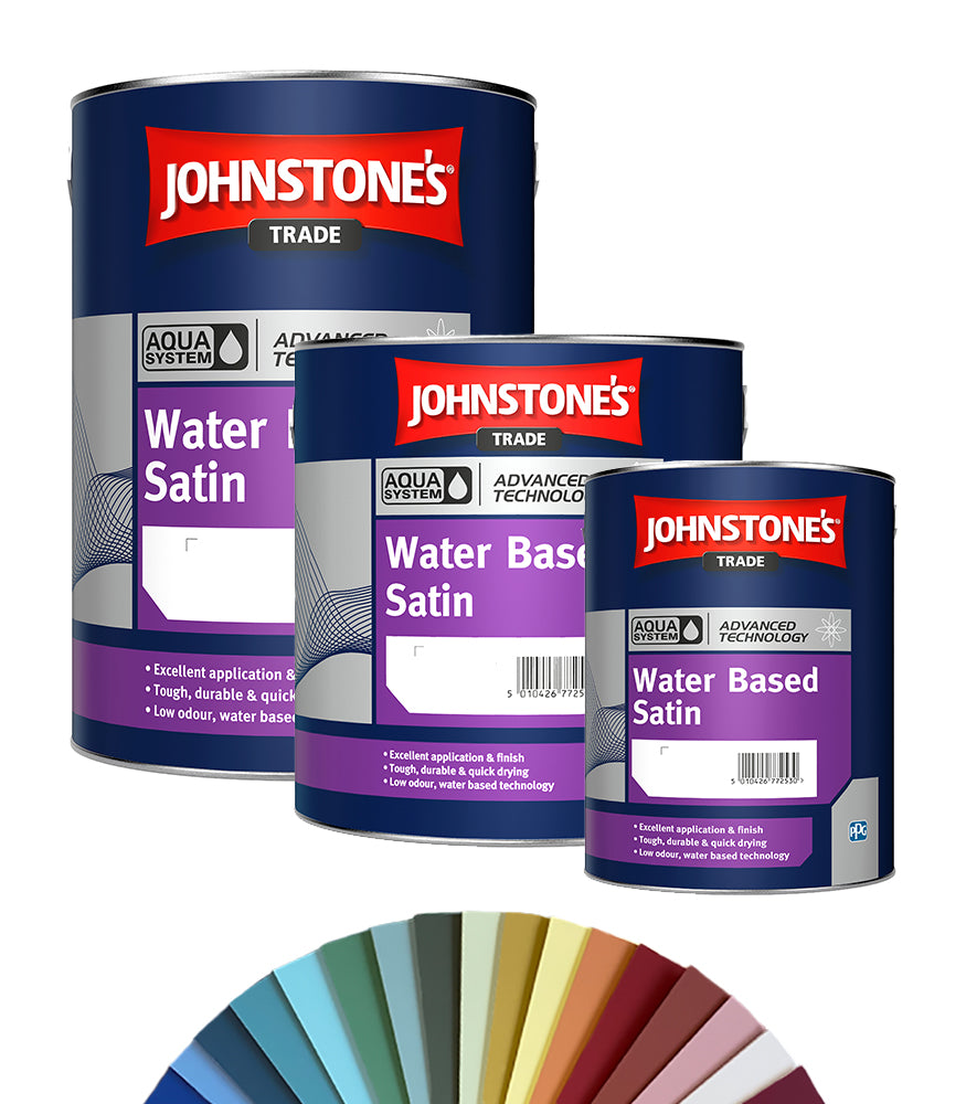 Johnstone's Trade Aqua Water Based Satin Paint - Tinted Colour Match ...