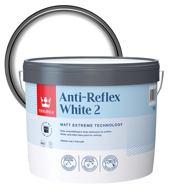 Tikkurila Anti-Reflex White 2 - Full Matt Emulsion Paint – Next Day Paint