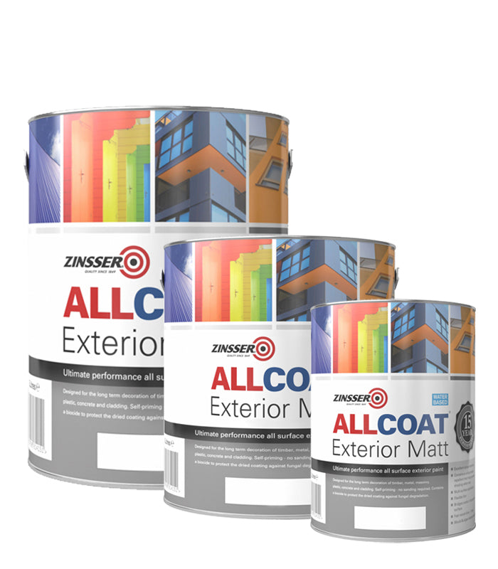 Zinsser AllCoat (Water Based) Exterior Matt Paint – Next Day Paint